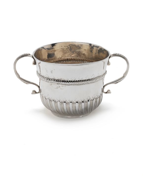 Bonhams : A William III silver two-handled porringer by William Andrews ...