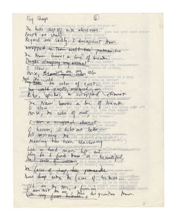 Bonhams : PLATH, SYLVIA (1932-1963, American poet) THE COMPLETE WORKING ...
