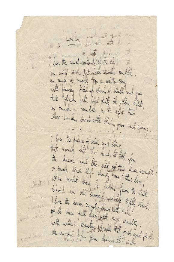 Bonhams : SITWELL, EDITH (1887-1964) AUTOGRAPH REVISED MANUSCRIPT OF ...