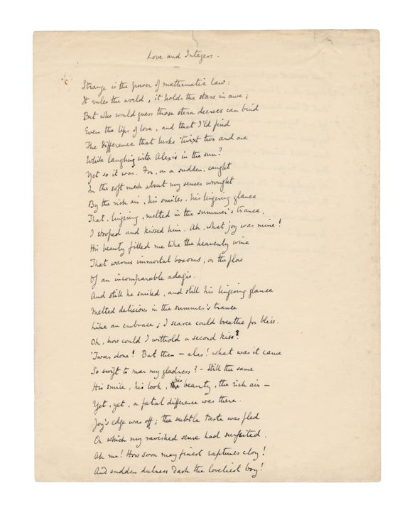 Bonhams : STRACHEY, LYTTON (1880-1932) AUTOGRAPH MANUSCRIPT OF A HOMO ...