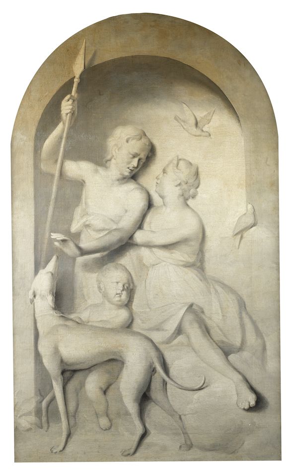 Bonhams : Circle of Jacob de Wit (Amsterdam 1695-1754) Venus and Adonis
