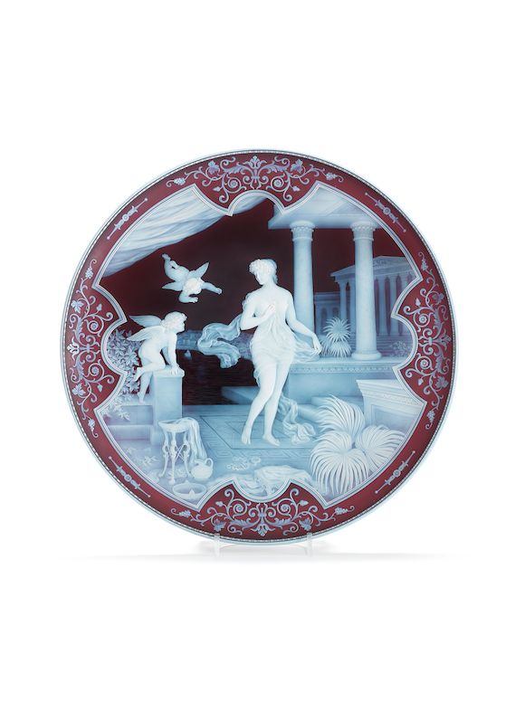 Bonhams : The Attack: an important cameo glass plaque by Thomas and ...