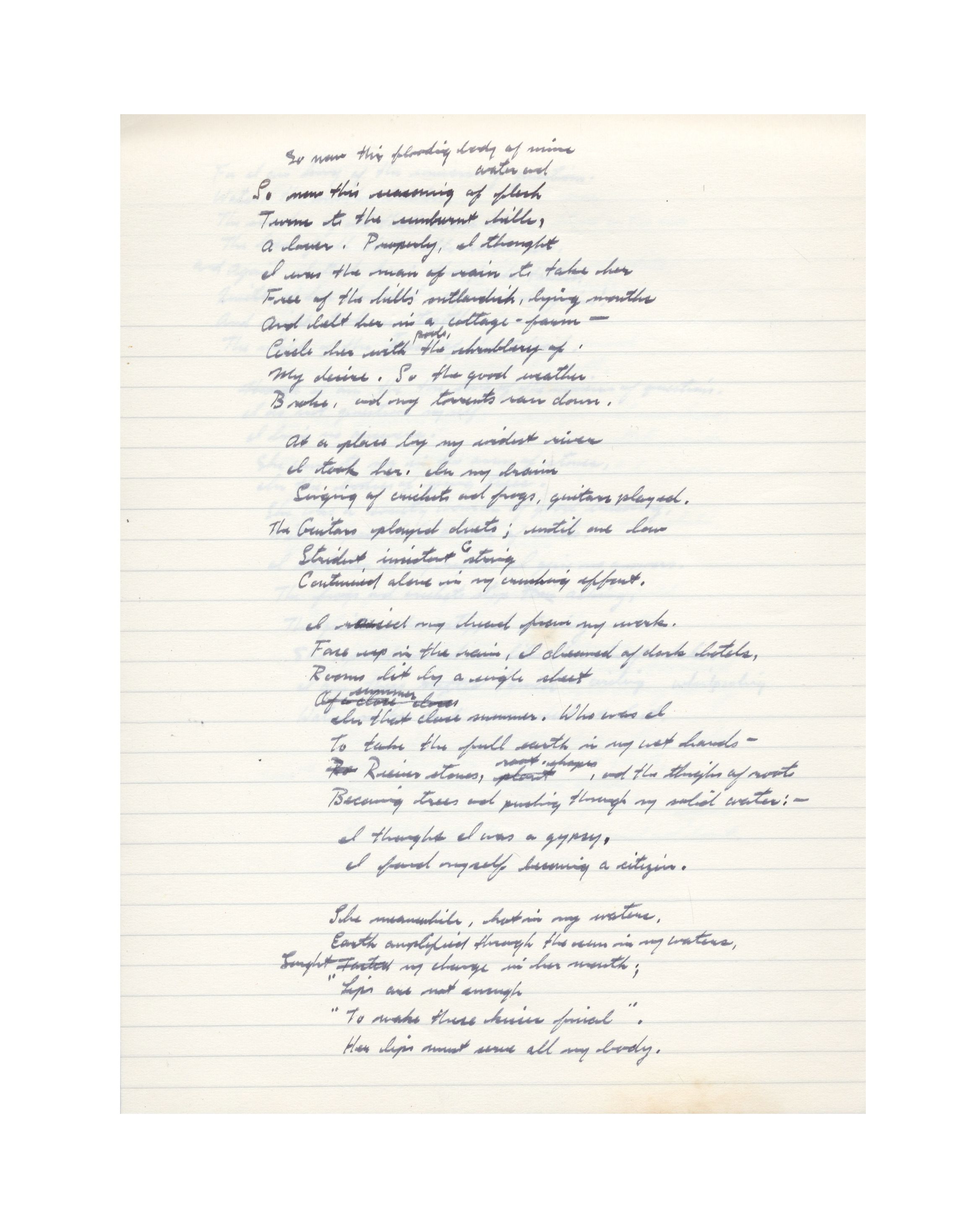 Bonhams : WEVILL, DAVID (b. 1935, Canadian POET) ARCHIVE OF HIS POEMS ...
