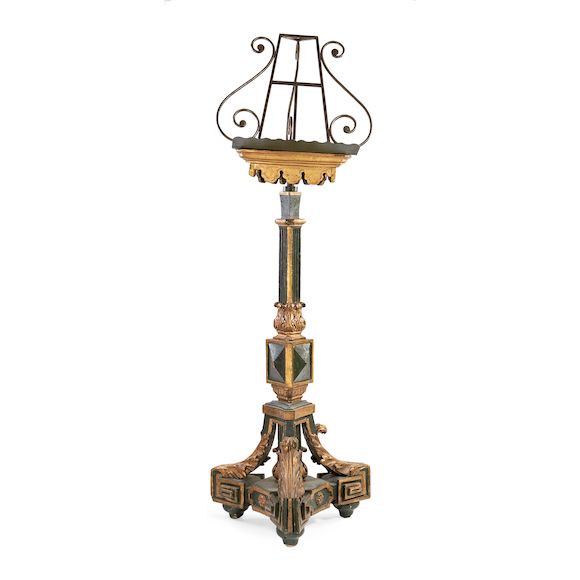 Bonhams : An Italian late 18th century green painted, parcel gilt and ...