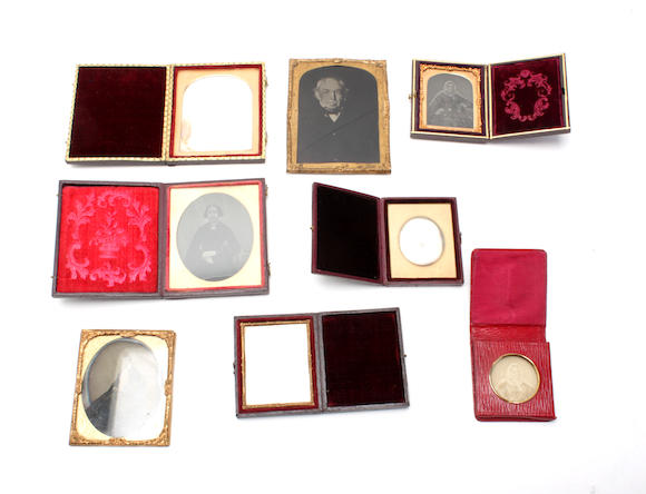 Bonhams A Group A Various Cased Antique Photographs