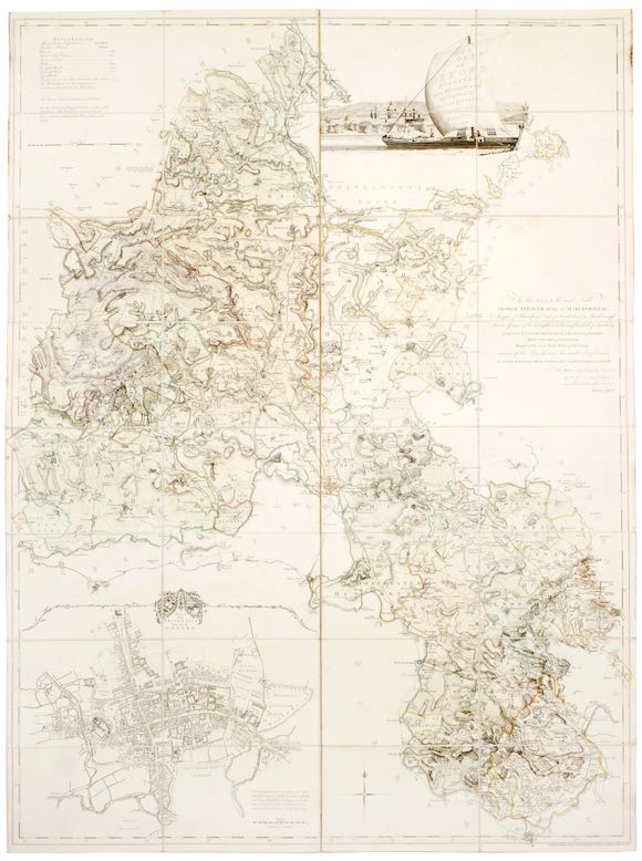 Bonhams : DAVIS(RICHARD) A New Map of the County of Oxford, 1797 ...