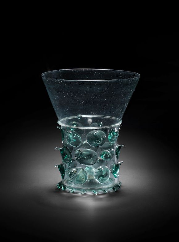Bonhams : A fine bluish-green tinted Berkemeyer, Germany or Lowlands ...