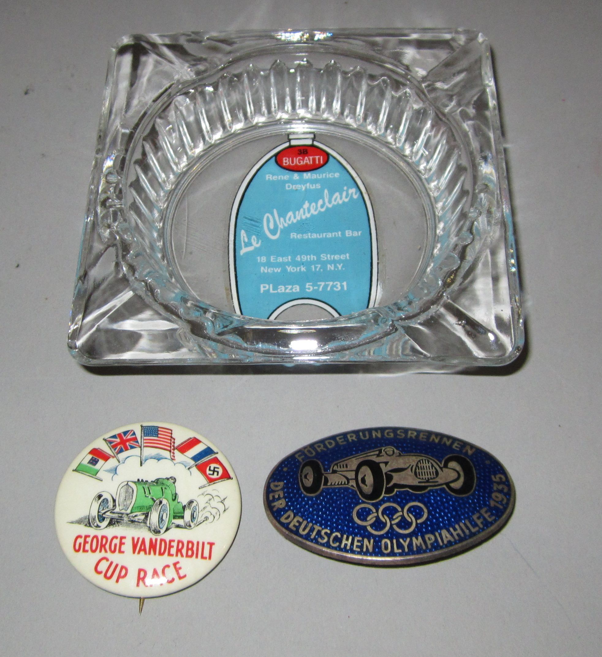 Bonhams Cars : Two pre-war lapel badges and an assortment of 1970s ...