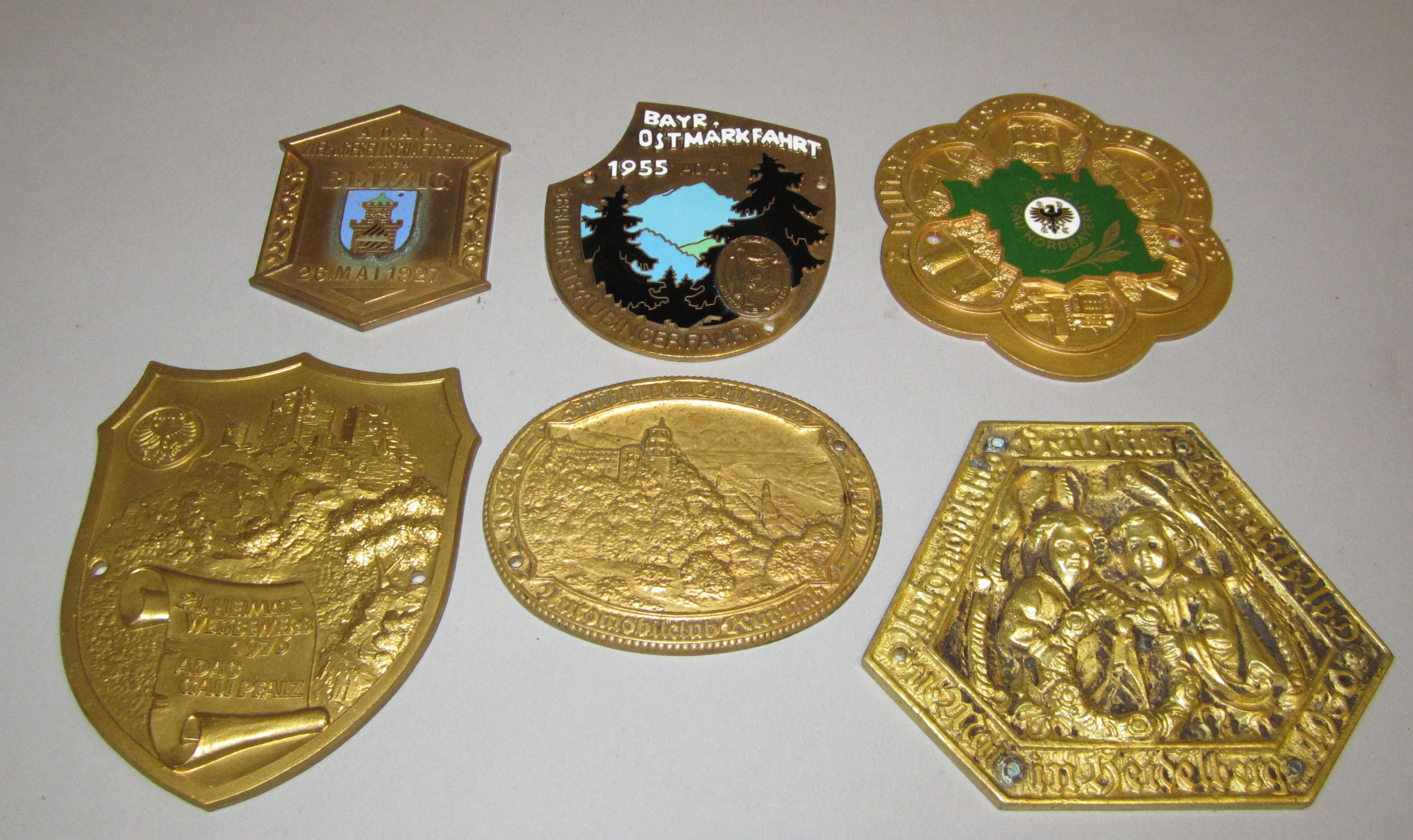 Bonhams Cars : Six assorted German rally plaques, pre and post-war,