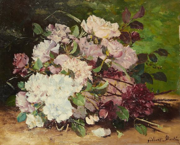 Bonhams : Charles Gilbert-Martin (French, 1839-1905) Still life of flowers