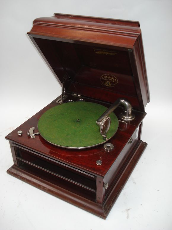 Bonhams : Two Columbia Grafonola gramophones,