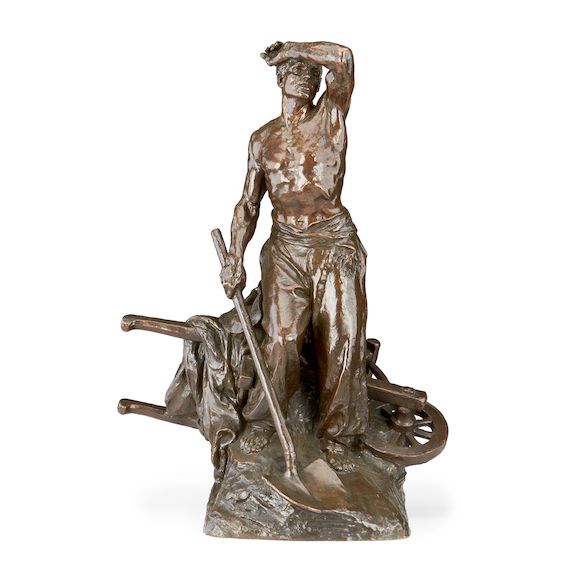 Bonhams : Marcel Lambert, French An early 20th century bronze of Farm ...