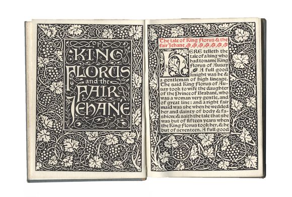 Bonhams : KELMSCOTT PRESS - MORRIS (WILLIAM) The Tale of King Florus ...