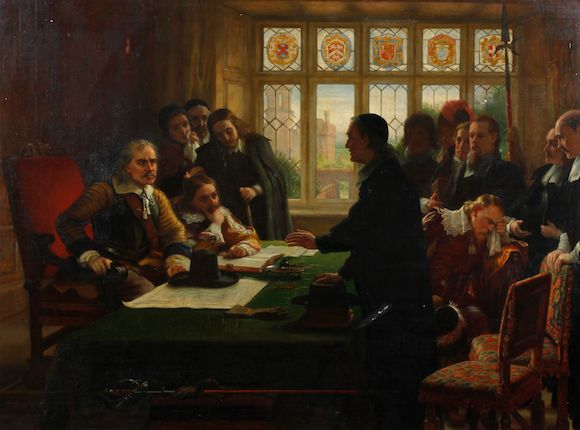 Bonhams : Charles West Cope (British, 1811-1890) 'A Deputation of ...