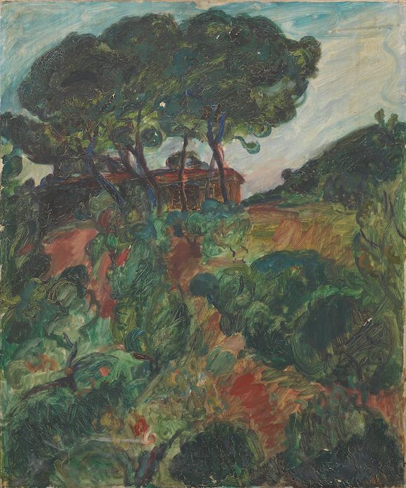 Bonhams : Sir Matthew Smith (1879-1959) Landscape 61 x 50.8 cm. (24 x ...