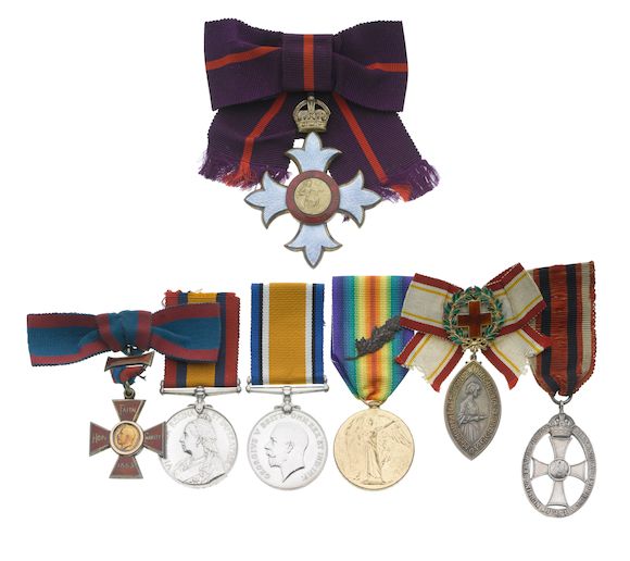 Bonhams : A Great War C.B.E. and R.R.C. and bar group of five to Acting ...