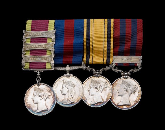 Bonhams : Four to Surgeon W.Mc.K.Saunders, Royal Navy, and Inspector of ...