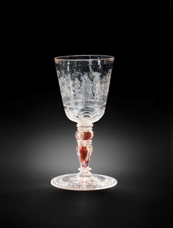 Bonhams A Bohemian Engraved Goblet Circa 1720