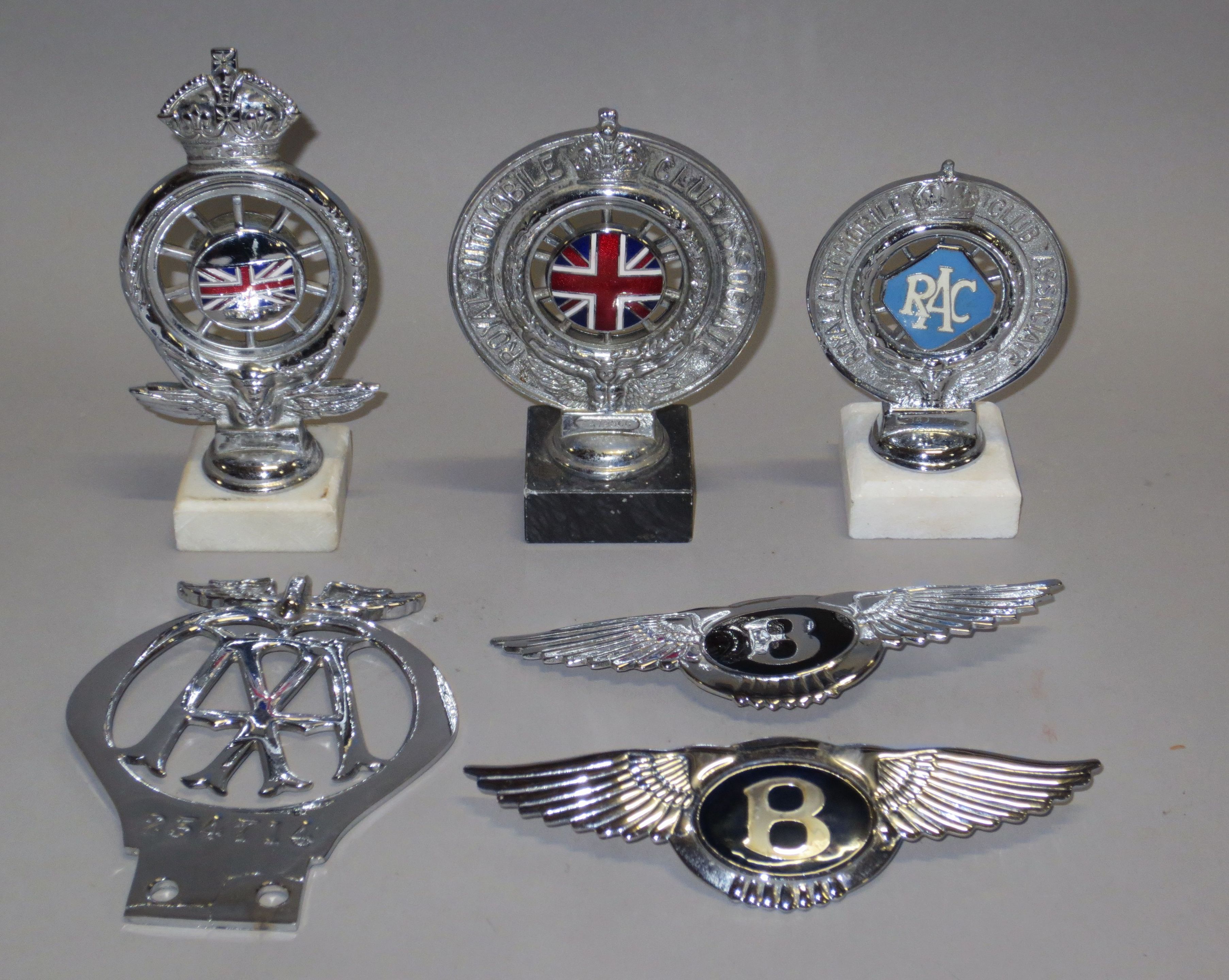 Bonhams Cars : Assorted motoring badges,