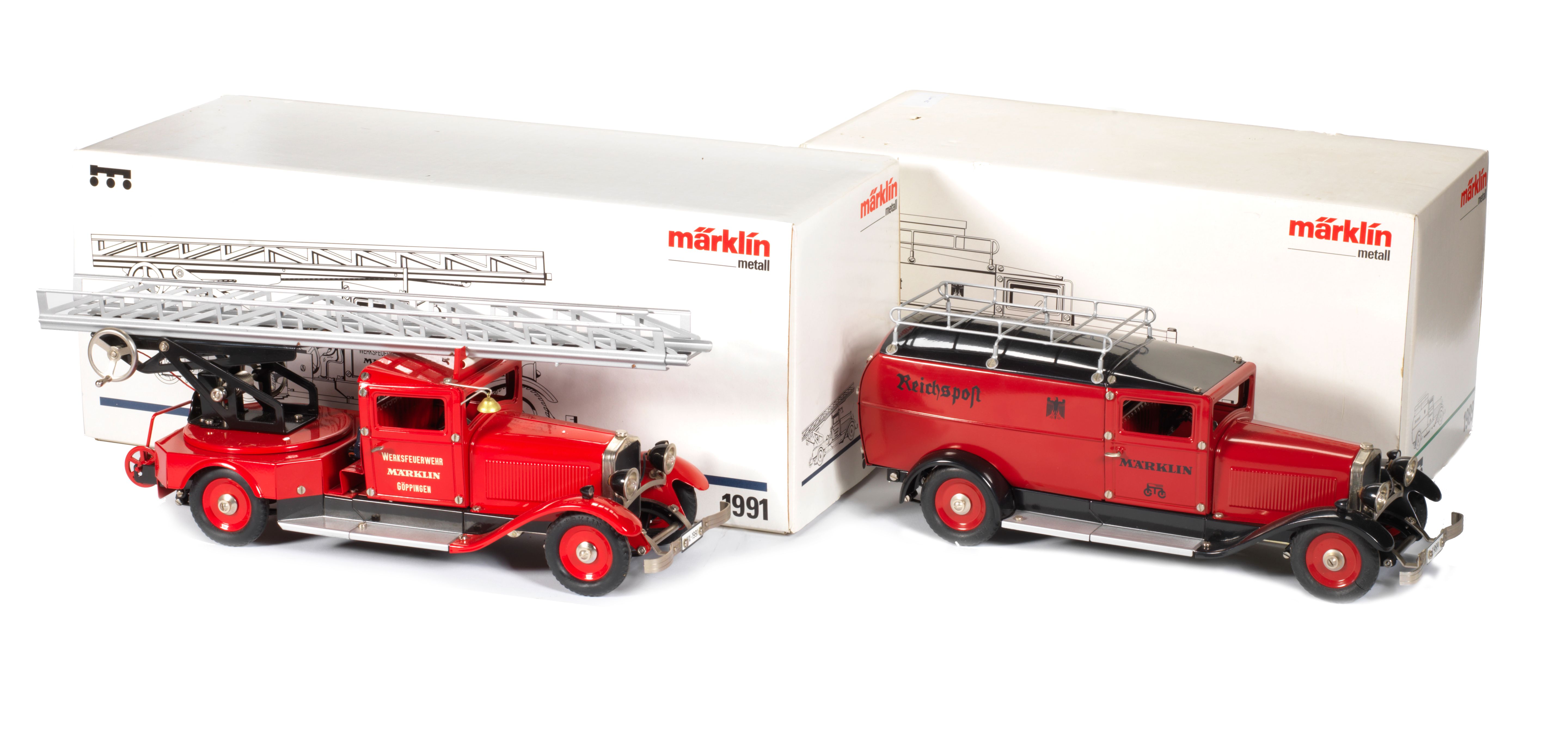 Bonhams Cars : Two Marklin Metall clockwork toys, German, circa 1990,