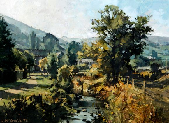 Bonhams : John McCombs (British, born Manchester 1943) 'Banks of the ...