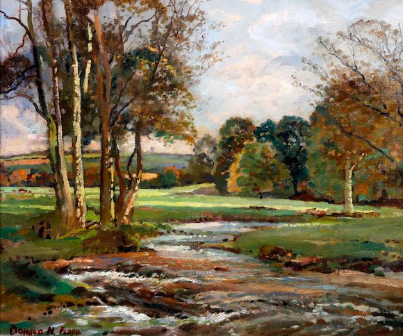 Bonhams : Donald H. Floyd (British, 1892-1965) In the Wye Valley, near ...