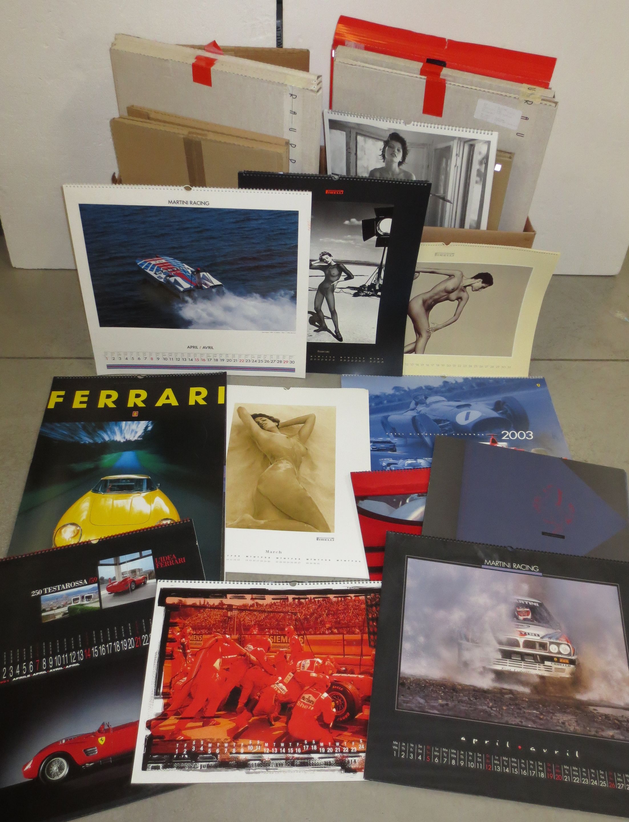 Bonhams Cars : A quantity of motoring calendars,