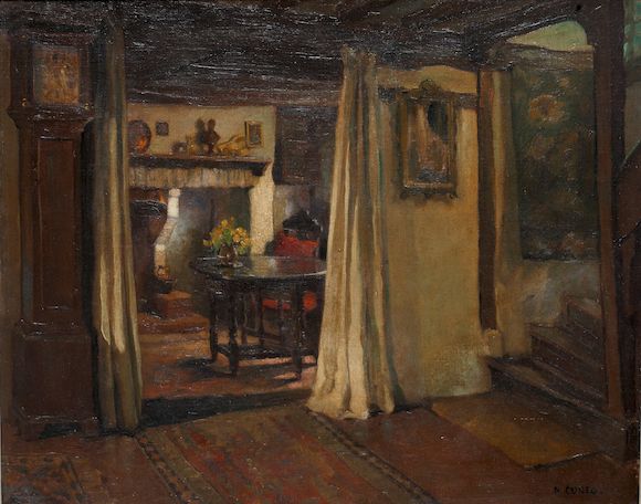 Bonhams : Nell Marion (nee Tenison) Cuneo (British, 1867-1953) Interior ...