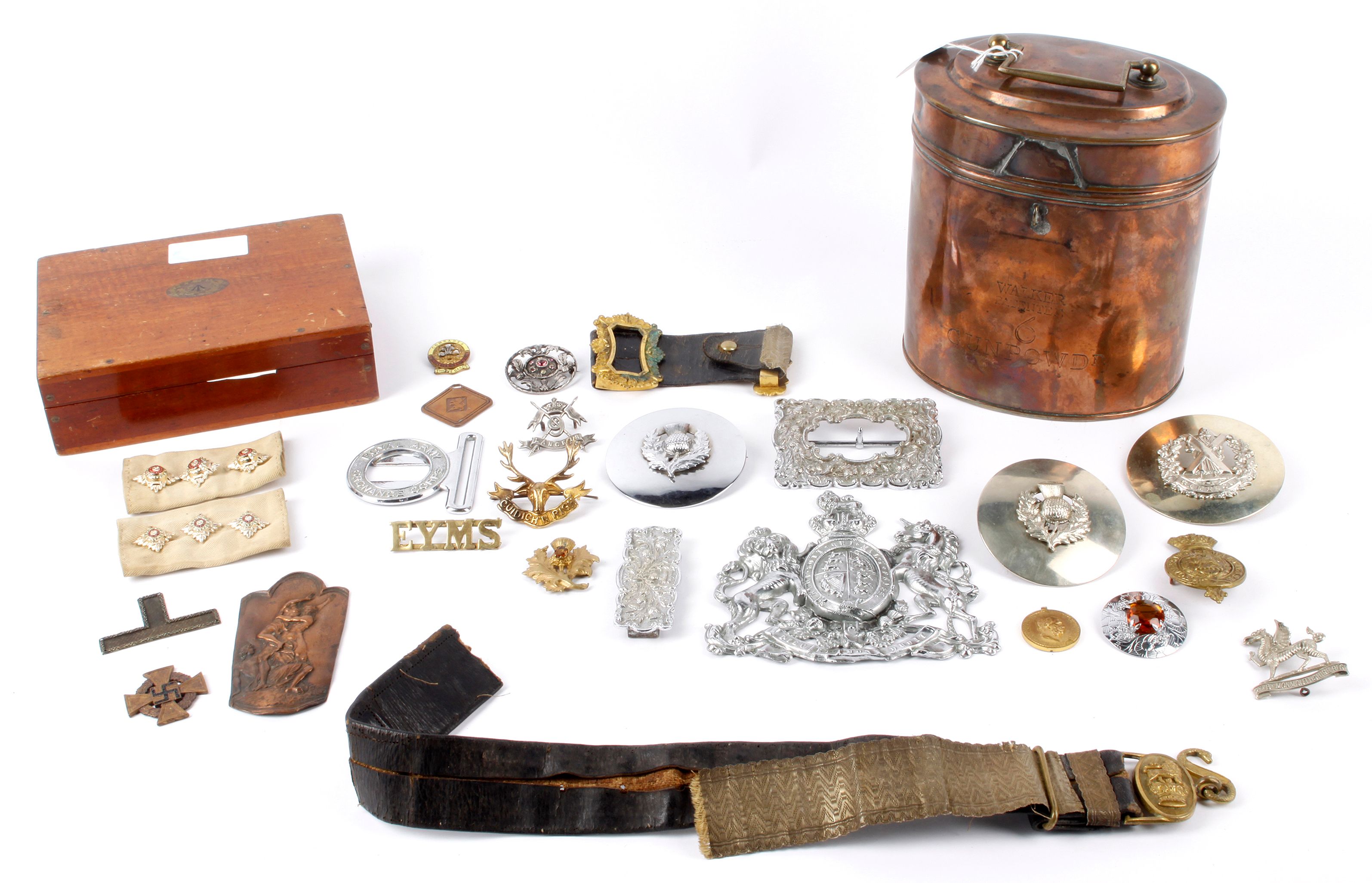 Bonhams : Victorian Period COpper Gunpowder Carrier, Sundry ...