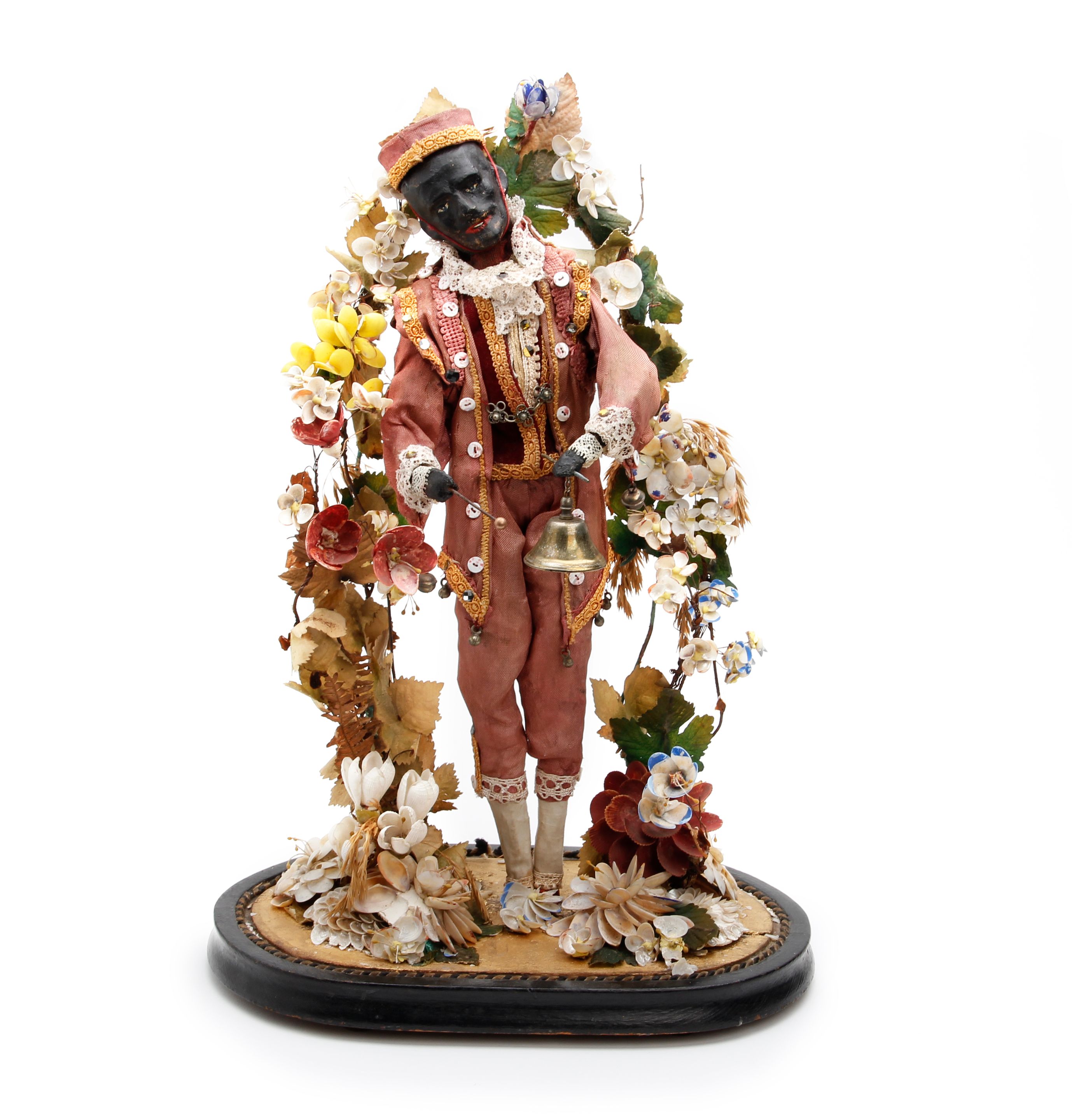Bonhams : A blackamoor bellboy automaton, with glass dome, late 19th ...