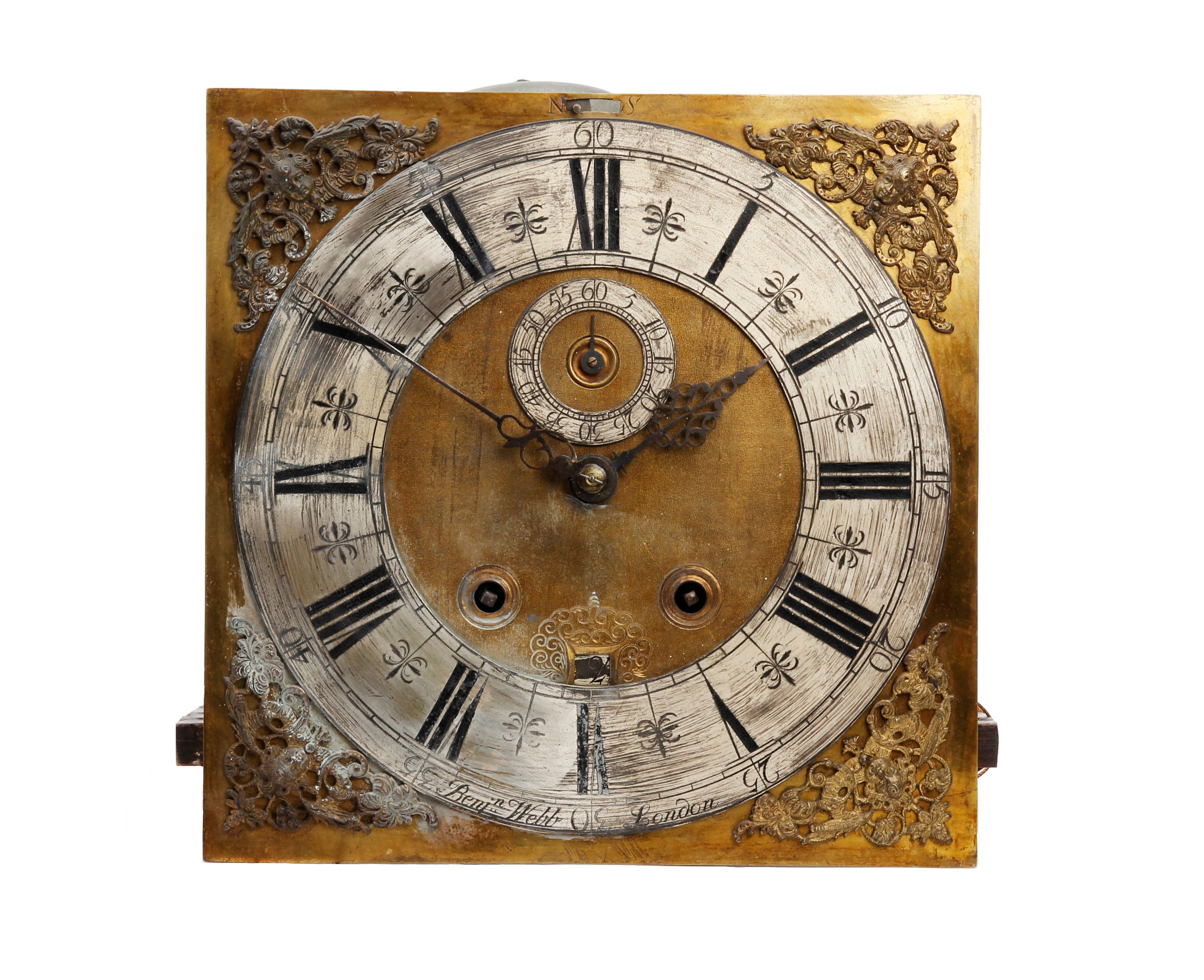 Bonhams : An early 19th century long case clock movement Benjamin Webb, London.