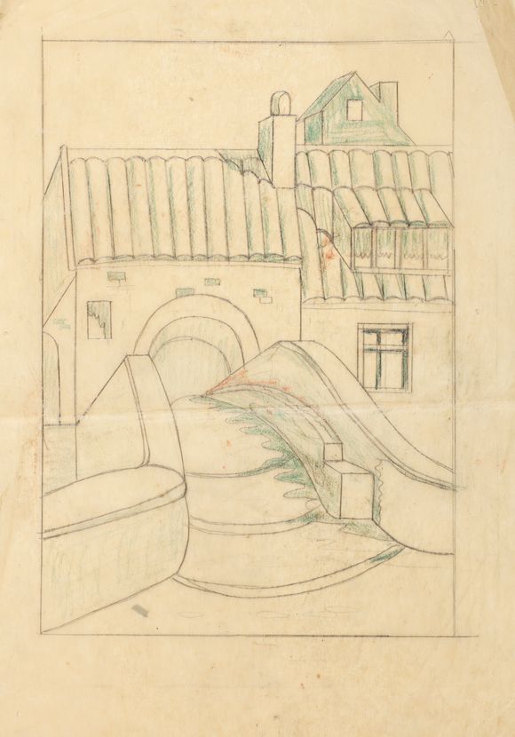 Bonhams : Ursula Fookes (British, 1906-1991) Station; Arches; House ...