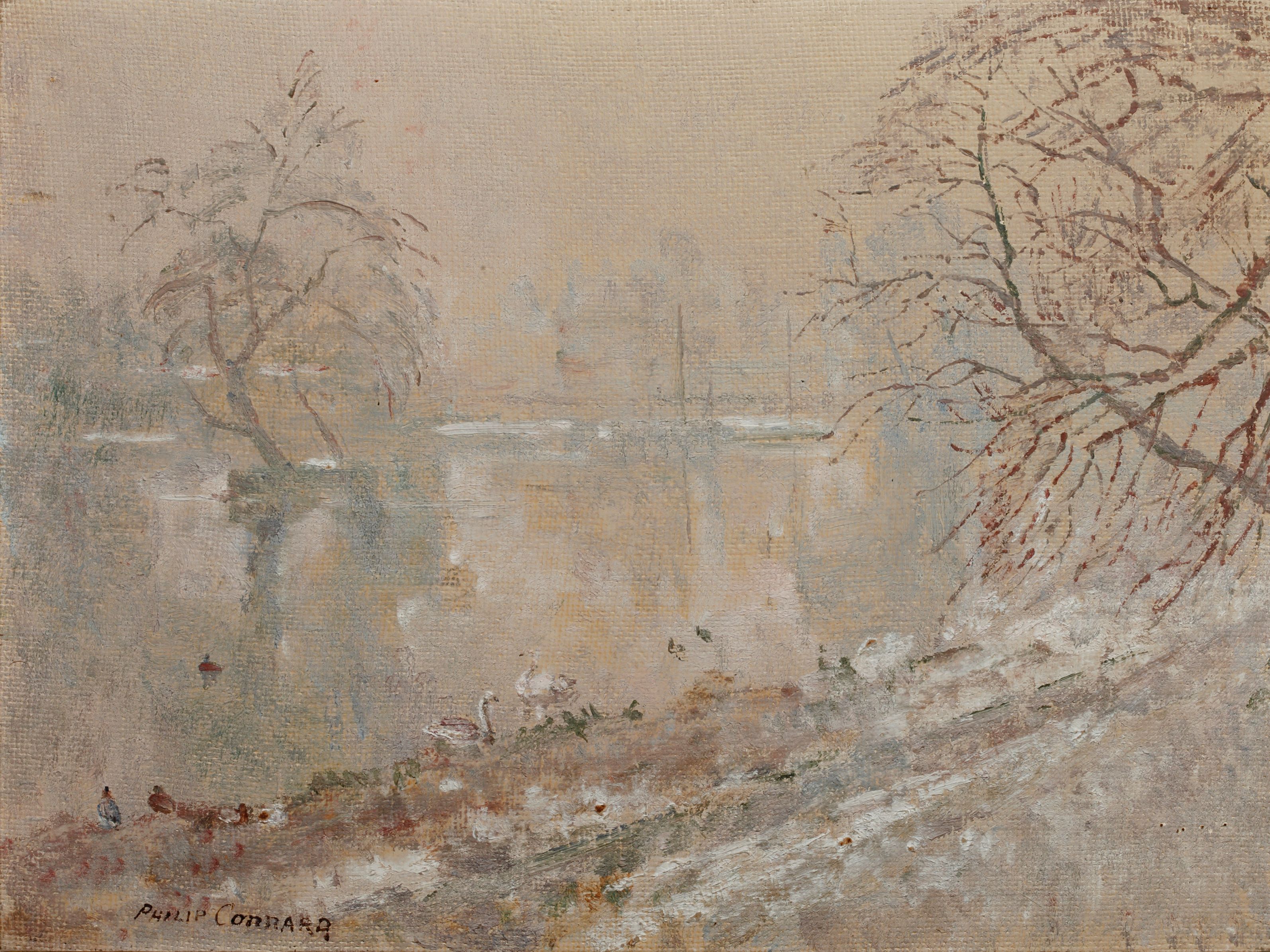 Bonhams : Philip Connard (British, 1875-1958) Richmond Surrey, Winter