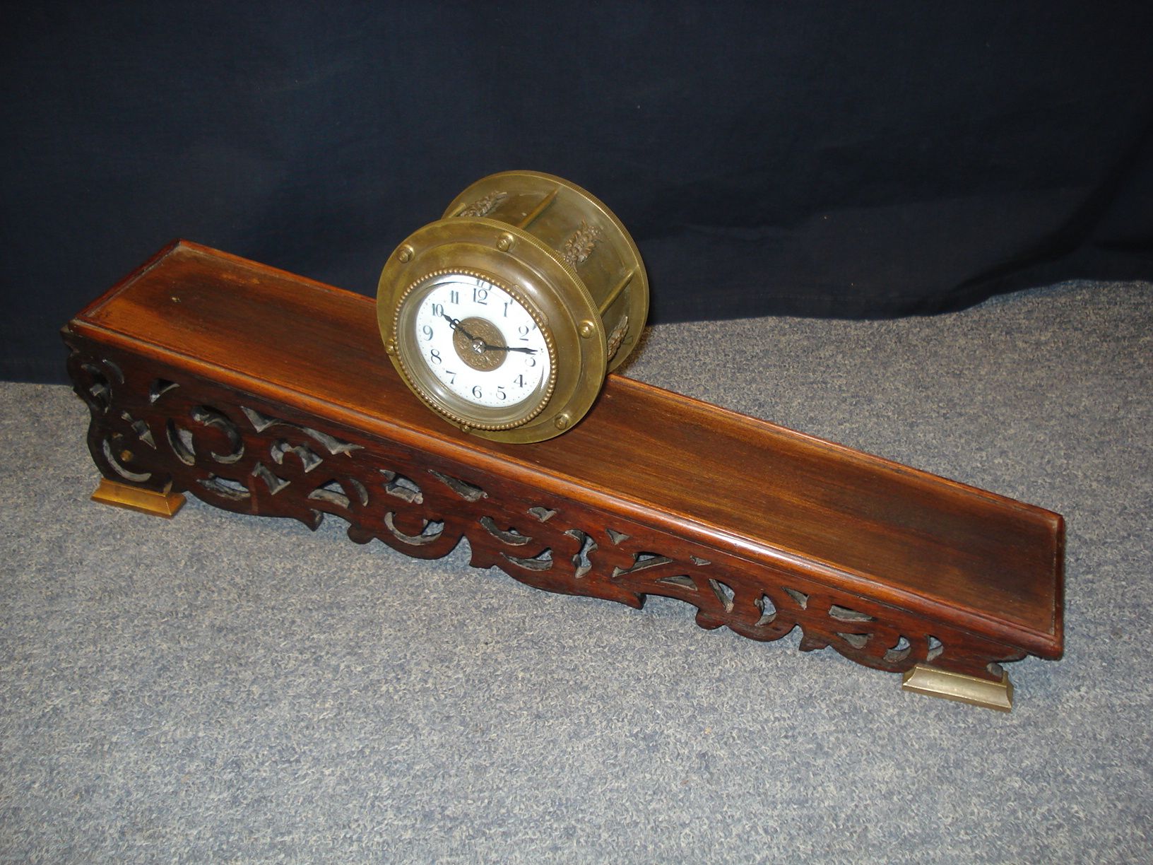 Bonhams : A late 19th Century inclined plane clock