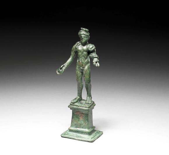 Bonhams : A Roman bronze male figure