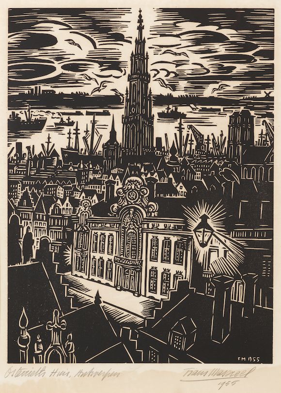 Bonhams : Frans Masereel (Belgian, 1889-1972) Osterrieth Huis ...