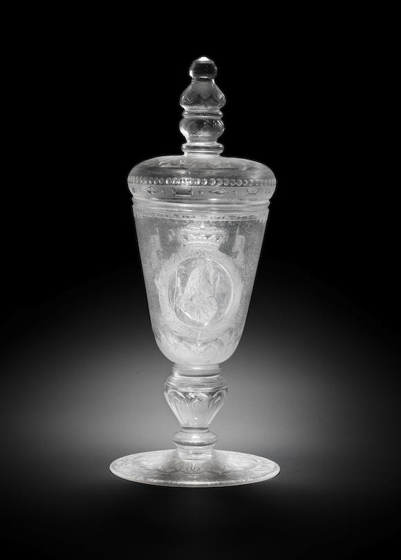 Bonhams A Potsdam Engraved Royal Goblet And Cover With Portrait Of
