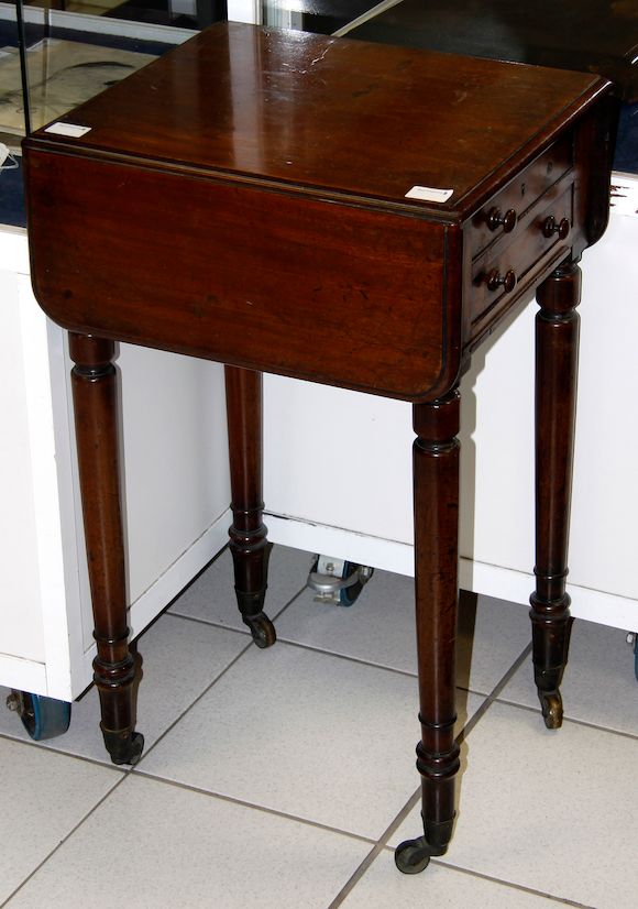 Bonhams : A Victorian mahogany small drop leaf work table mahogany ...
