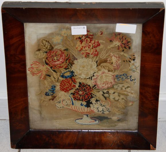 Bonhams : A Victorian needlework picture, 30 x 43cma sampler dated 1846 ...