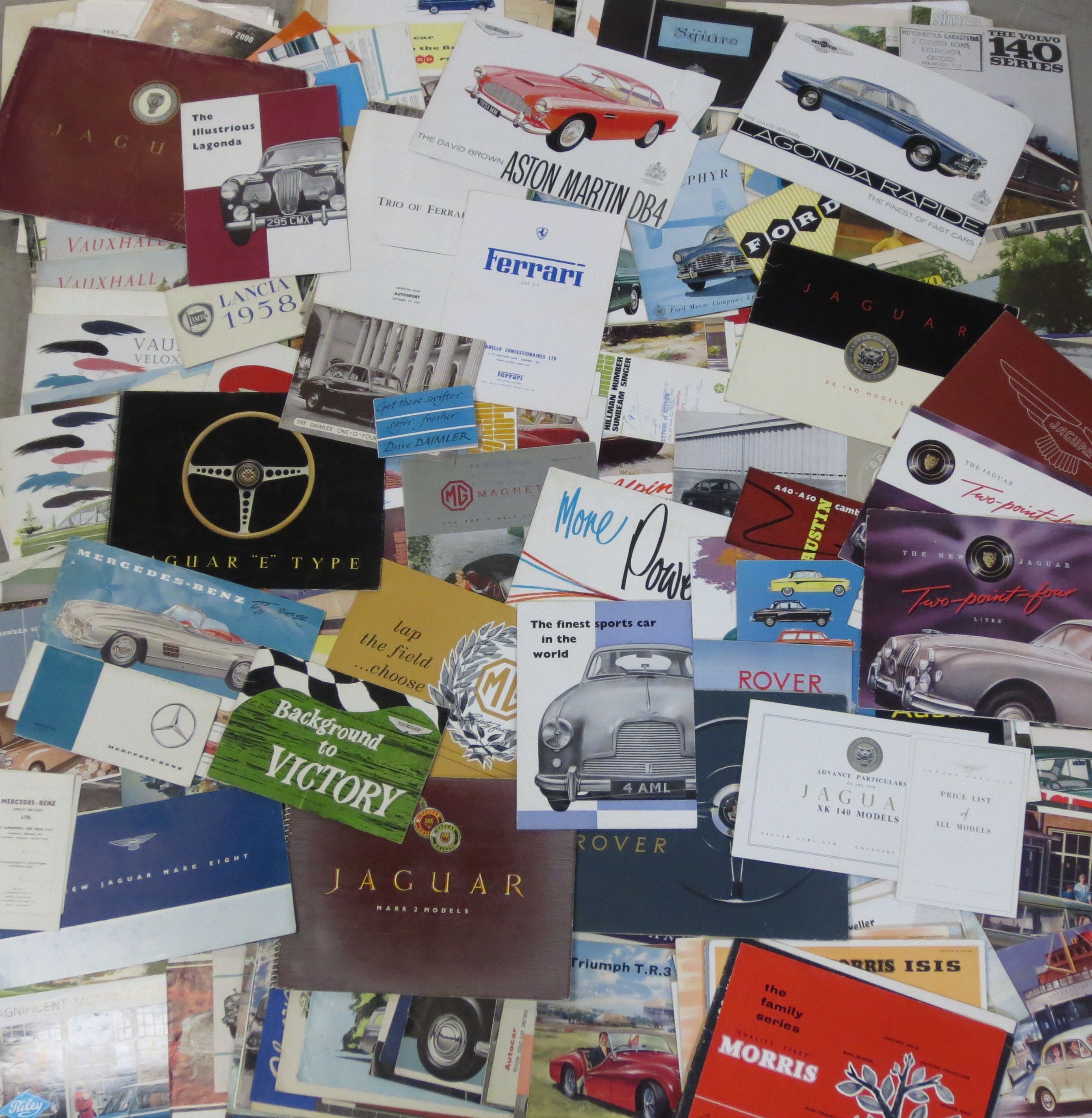 Bonhams Cars : A good quantity of assorted sales brochures,