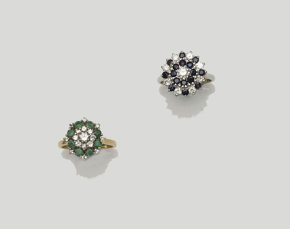 Bonhams : A collection of vari gem-set rings (5)