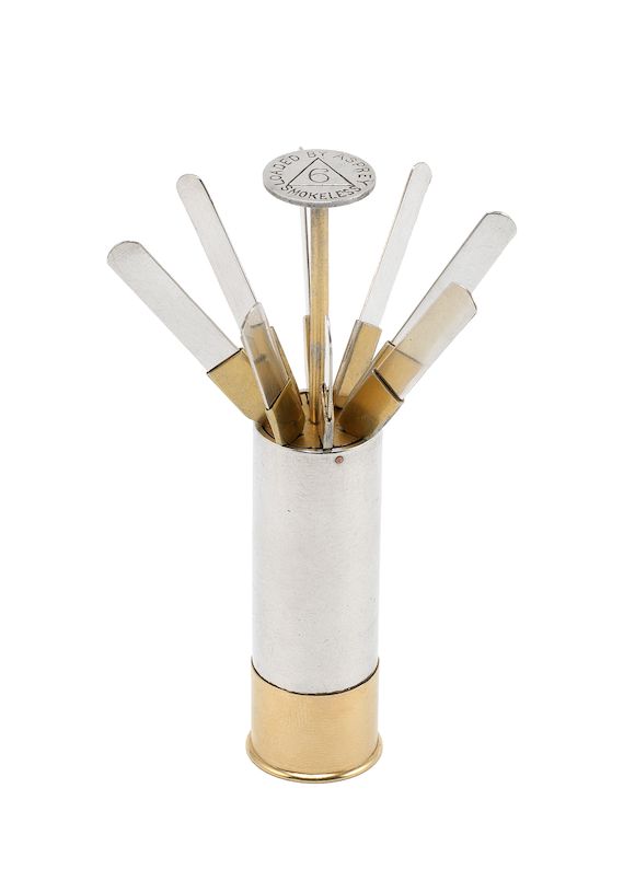 Bonhams : A rare silver & gold Asprey's patent cartridge place-finder