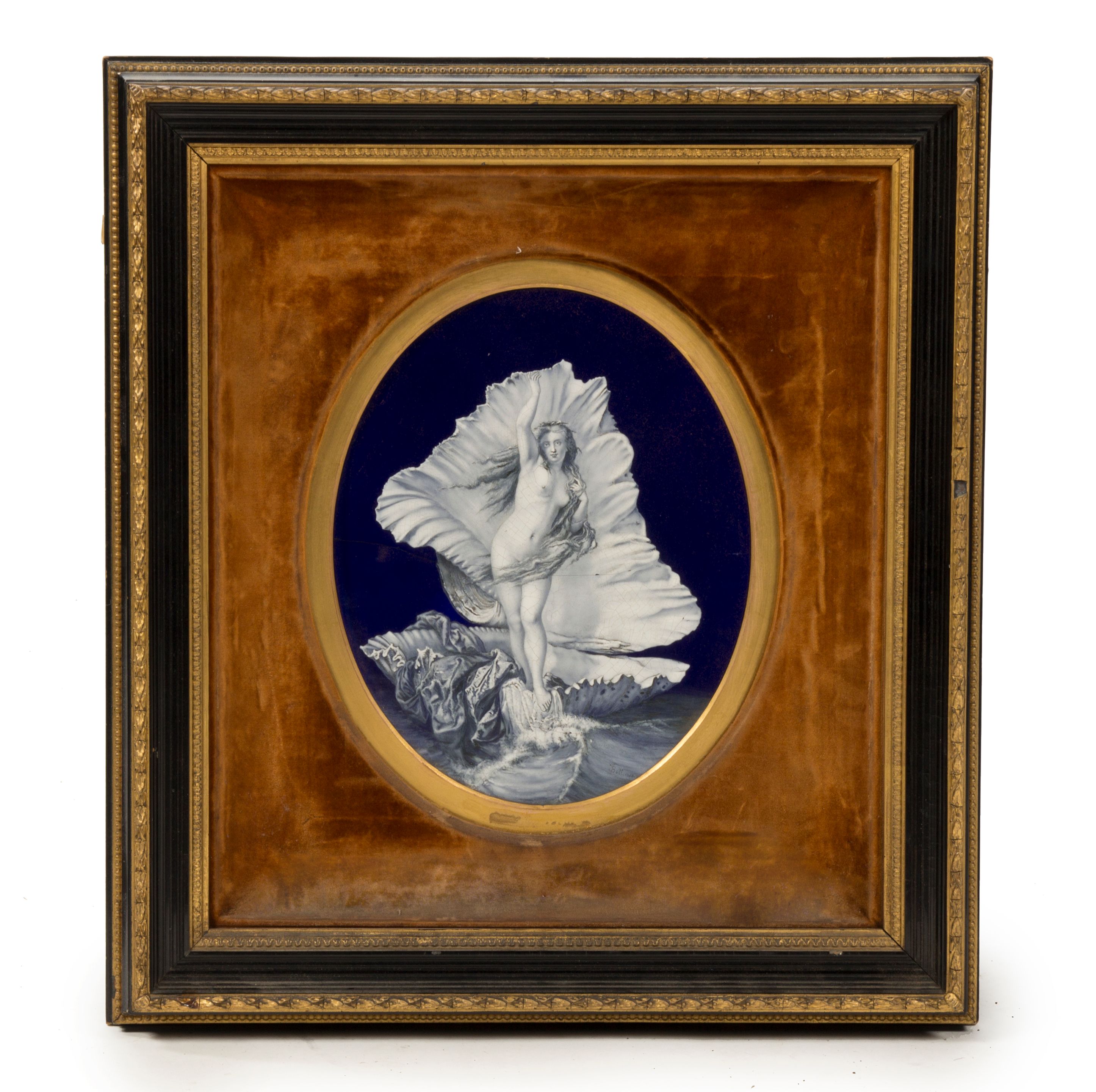 Bonhams : A 'Venus' painted plaque, by Thomas Bott, attributed to Royal ...