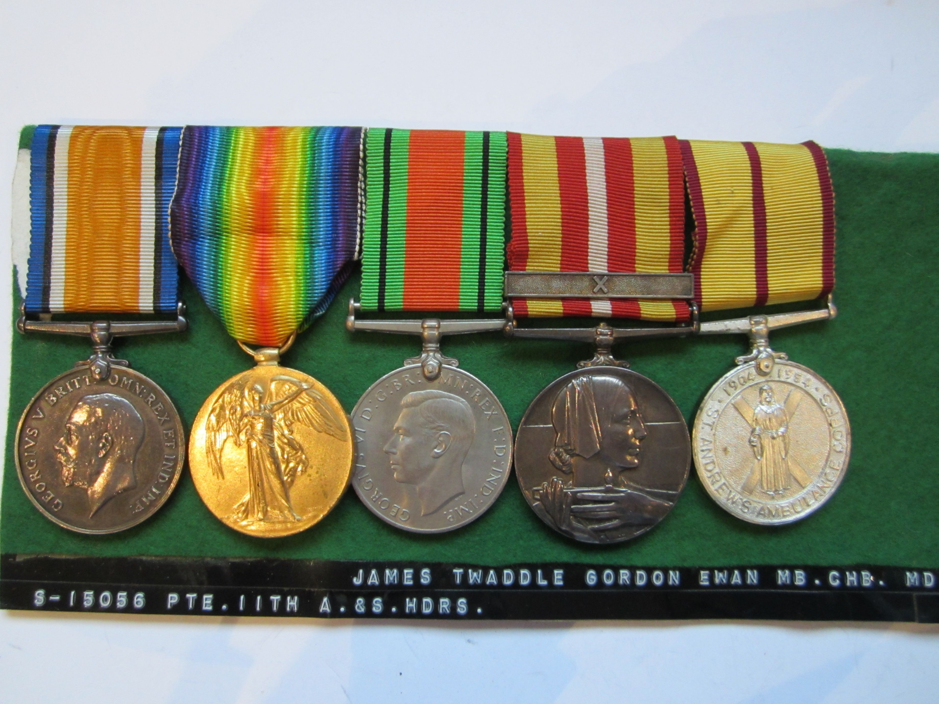 Bonhams : Five to Doctor J.T.G.Ewan, late Argyll and Sutherland ...