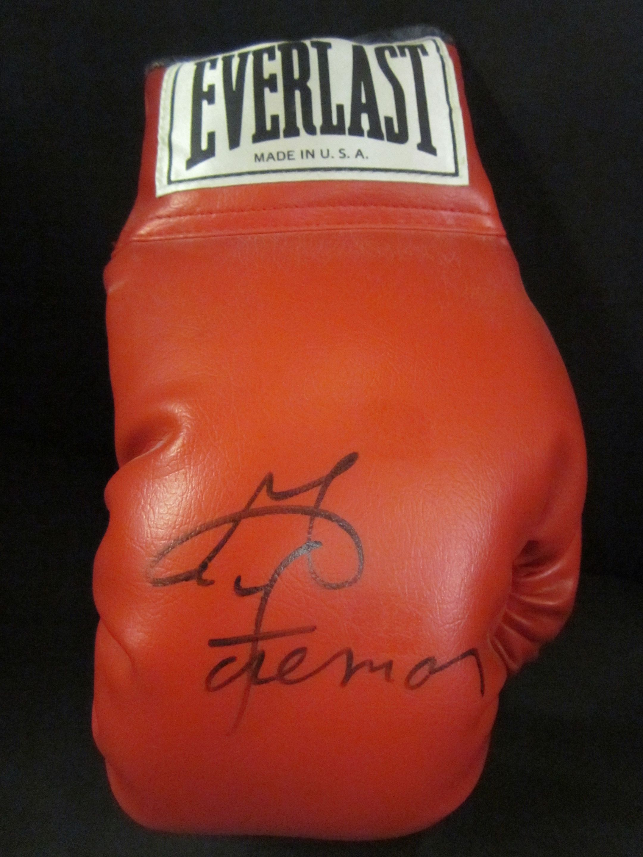 Bonhams : A George Foreman hand signed boxing glove