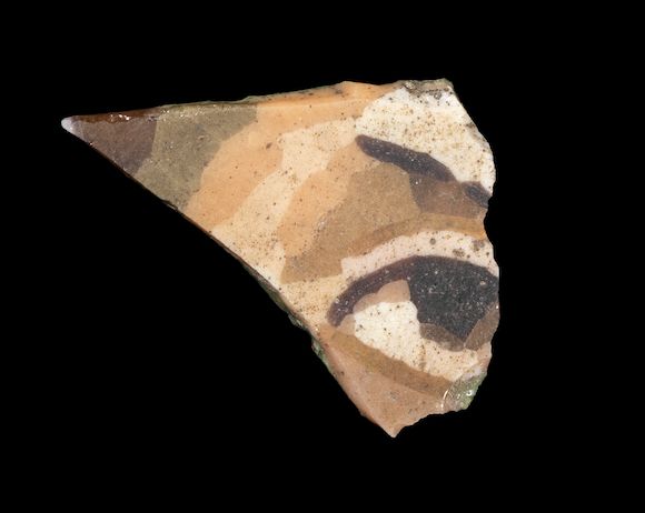 Bonhams : A Roman opus sectile glass inlay fragment