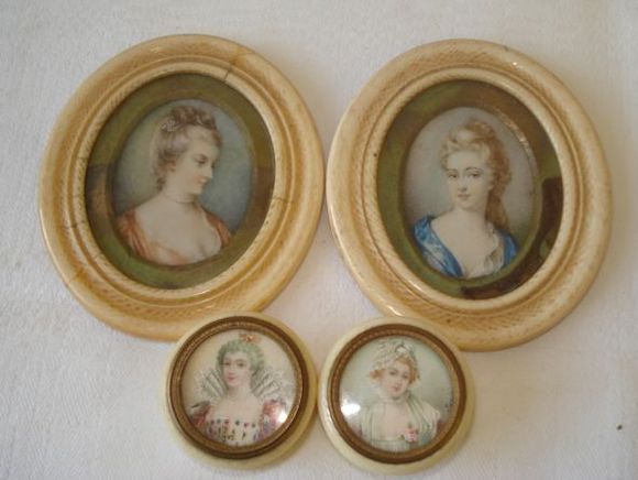 Bonhams : Two copy miniatures, after 18th Century originals, circa 1910 ...