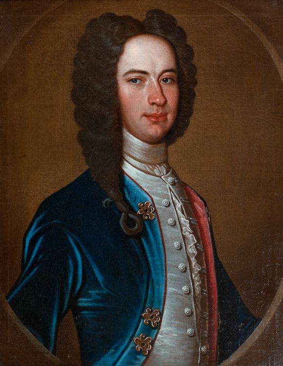 Bonhams : Richard Waitt (British, ?-1732) Portrait of a Gentleman, half ...
