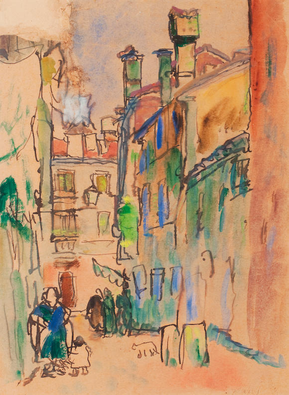 Bonhams George Leslie Hunter British 1877 1931 A Paris Street 36 X