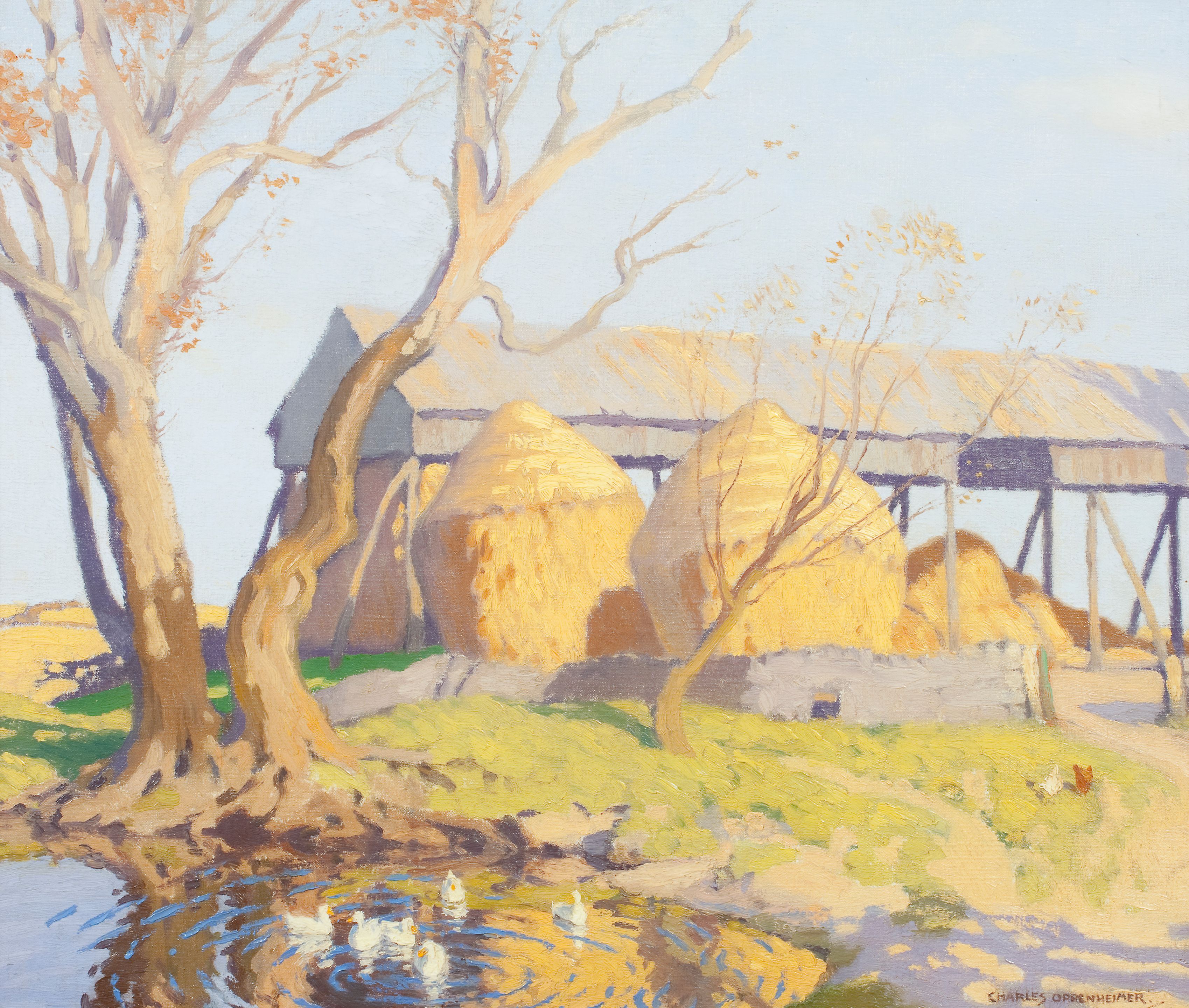 Bonhams : Charles Oppenheimer, RSA RSW (British, 1876-1961) 51 x 61 cm ...
